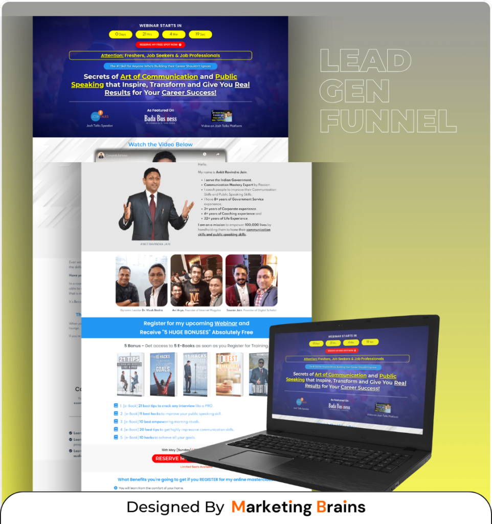 Sales Funnel Portfolio | Marketing Brains